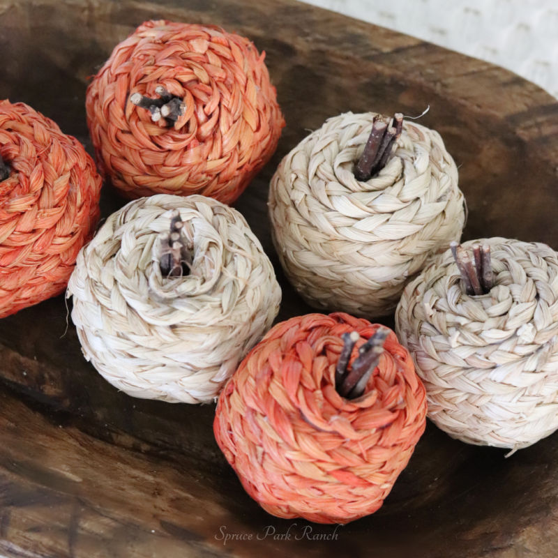 Mini Rattan Braided Pumpkin – Spruce Park Ranch