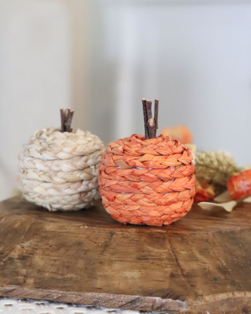 Mini Rattan Braided Pumpkin – Spruce Park Ranch